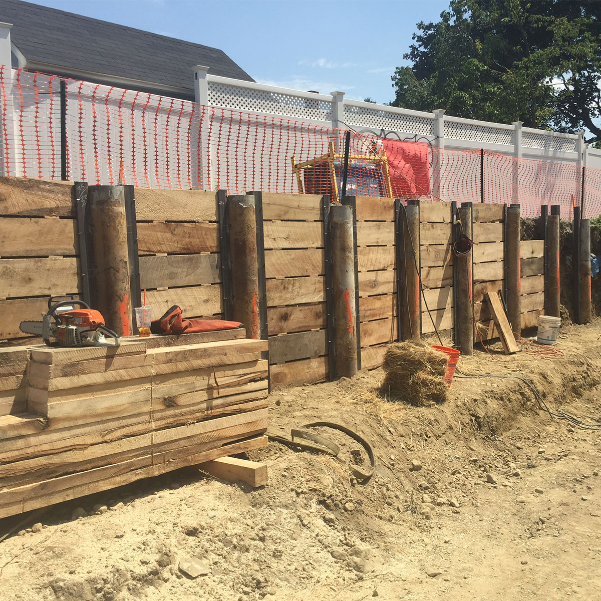 Soldier Piles & Lagging - Phoenix Foundation Company